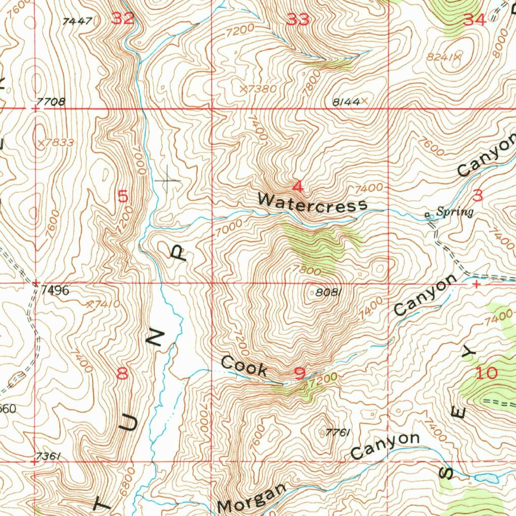 Sage, WY (1954, 62500-Scale) Map by United States Geological Survey ...