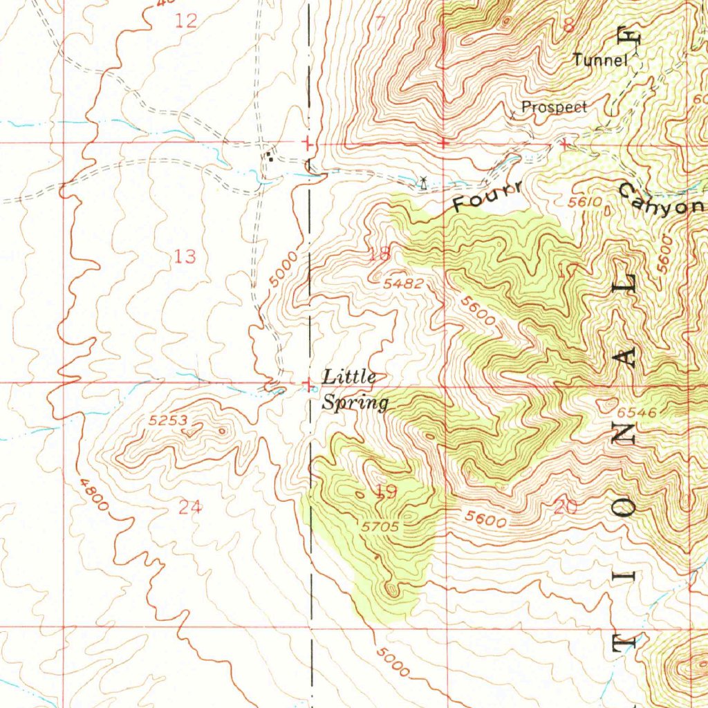 Saint David, AZ (1958, 62500-Scale) Map by United States Geological ...