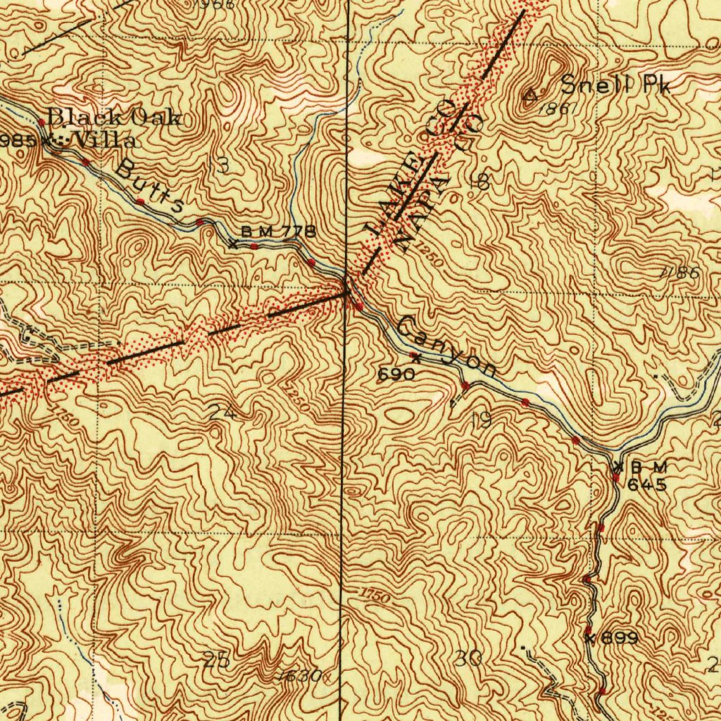 Saint Helena, CA (1945, 62500-Scale) Map by United States Geological ...
