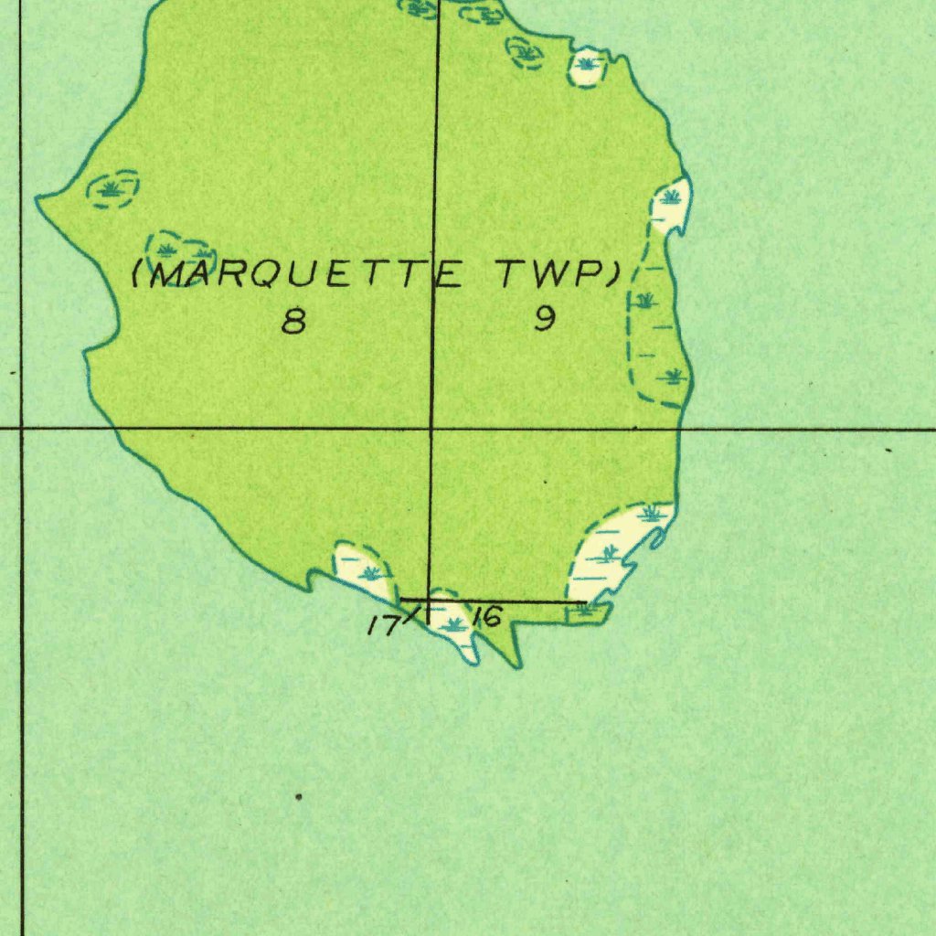 Saint Martin Island, MI (1932, 31680-Scale) Map by United States ...