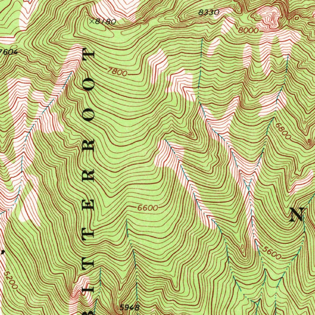 Saint Mary Peak, MT (1967, 24000-Scale) Map by United States Geological ...