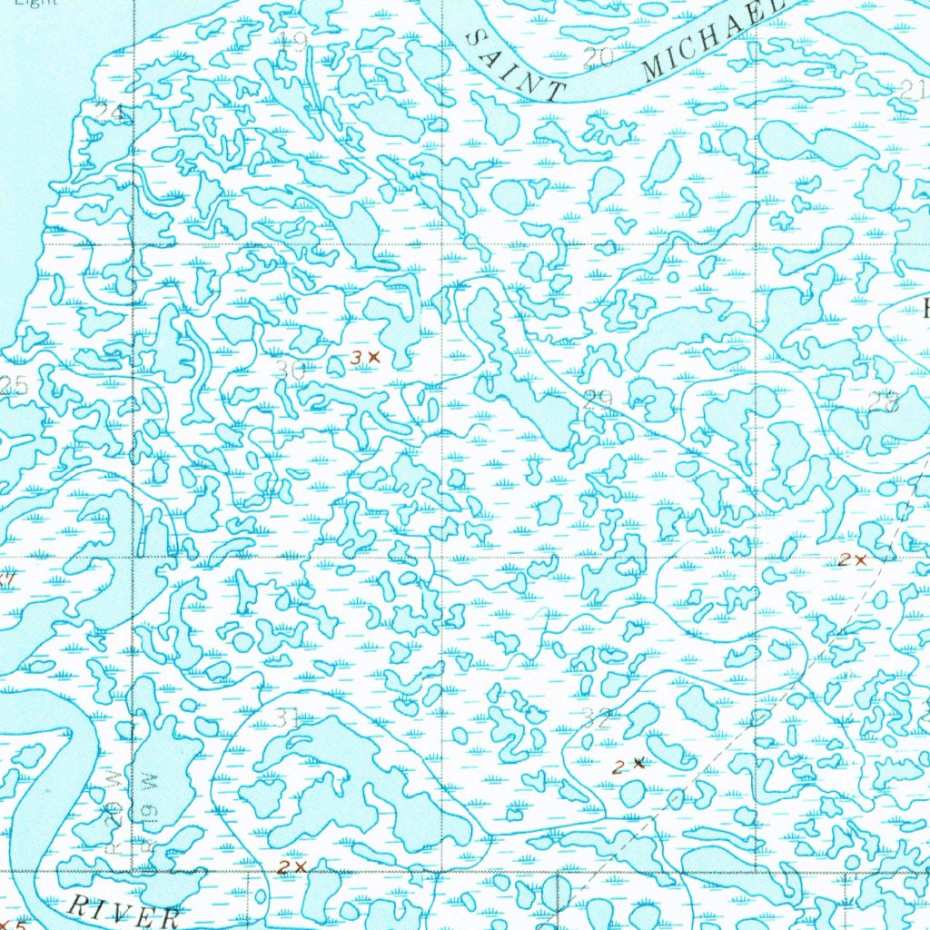 Saint Michael B-1, AK (1952, 63360-Scale) Map by United States ...