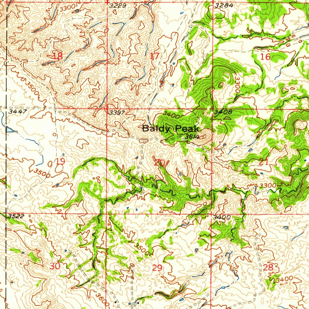 Saint Onge, SD (1954, 62500-Scale) Map by United States Geological ...