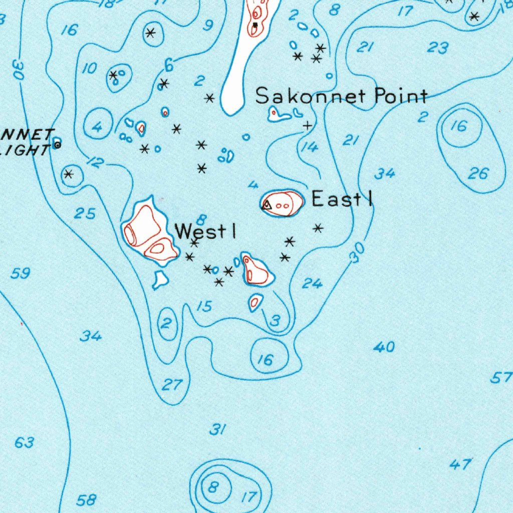 Sakonnet Point, RI (1955, 24000-Scale) Map by United States Geological ...