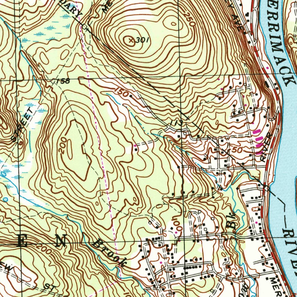 Salem Depot, NH-MA (1968, 24000-Scale) Map by United States Geological ...