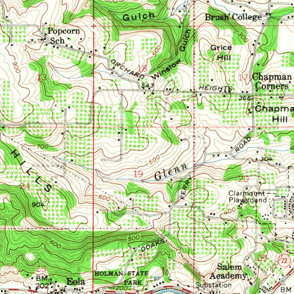 Salem, OR (1957, 62500-Scale) Map by United States Geological Survey ...