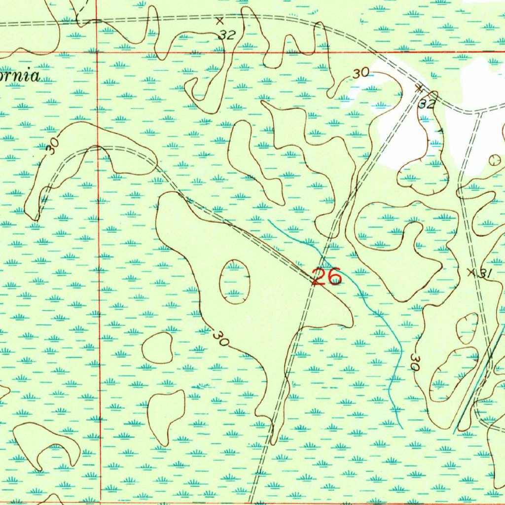 Salem SW, FL (1954, 24000-Scale) Map by United States Geological Survey ...