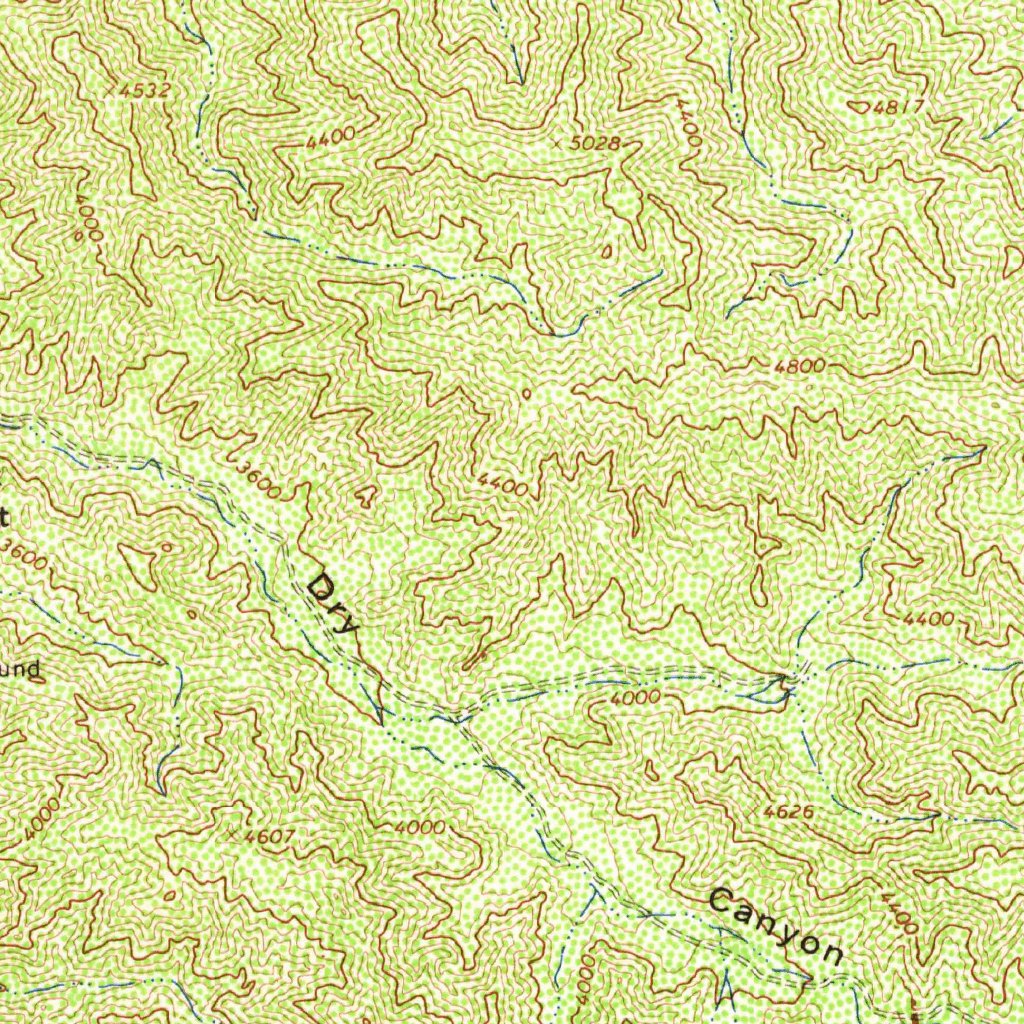 Salisbury Canyon, CA (1964, 62500-Scale) Map by United States ...