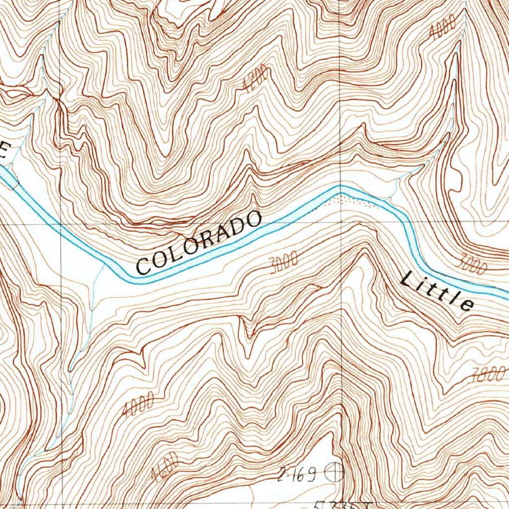 Salt Trail Canyon, AZ (1988, 24000-Scale) Map by United States ...