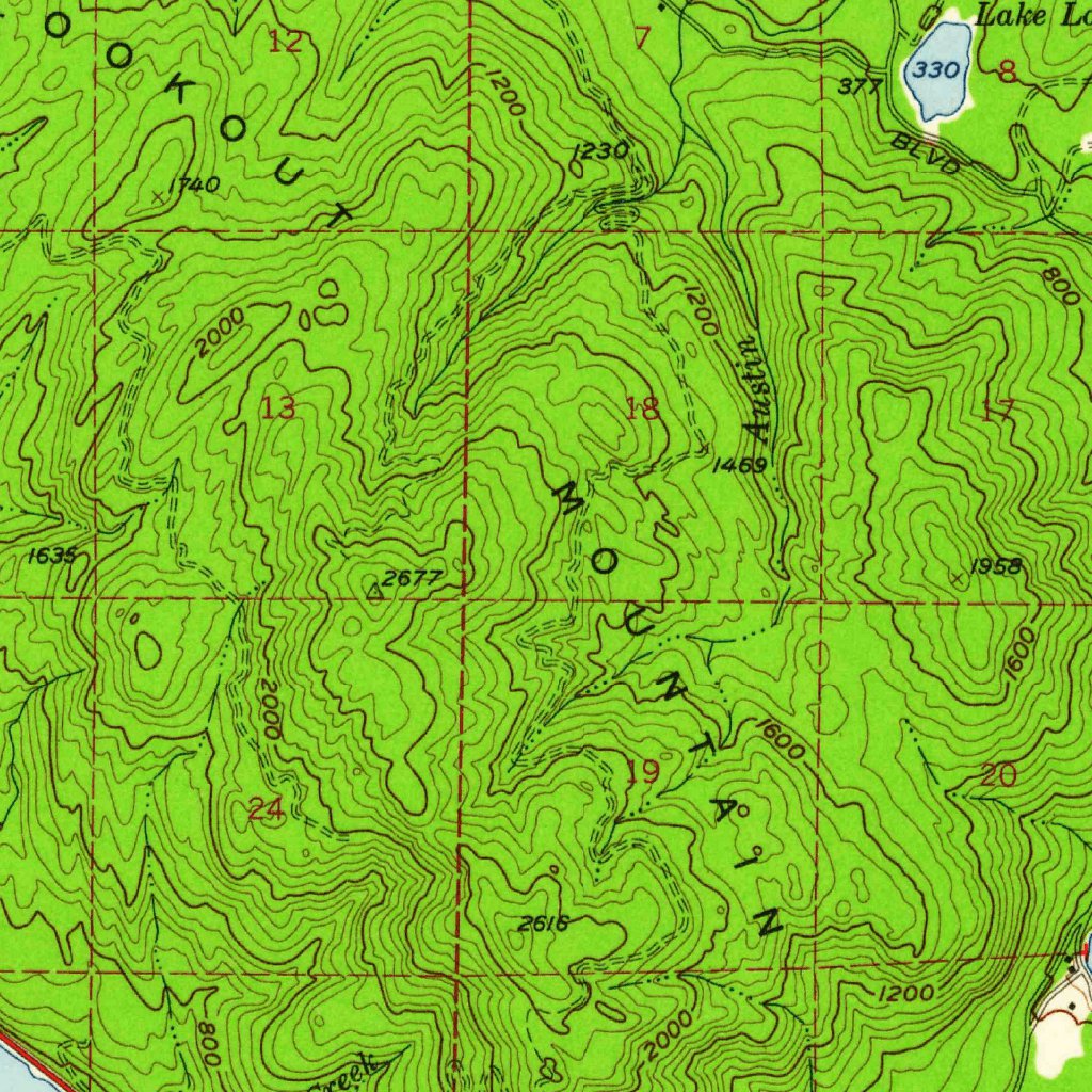 Samish Lake, WA (1954, 62500-Scale) Map by United States Geological ...