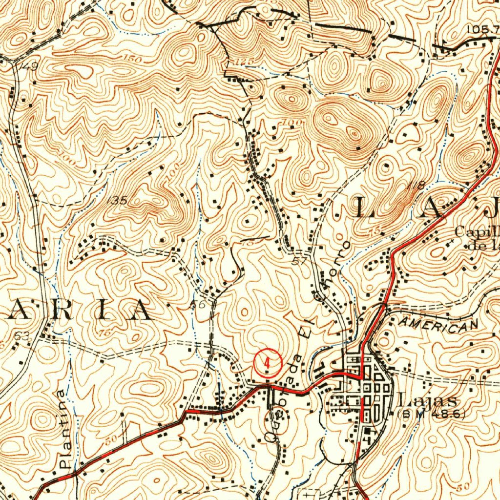 San German, PR (1941, 30000-Scale) Map by United States Geological ...