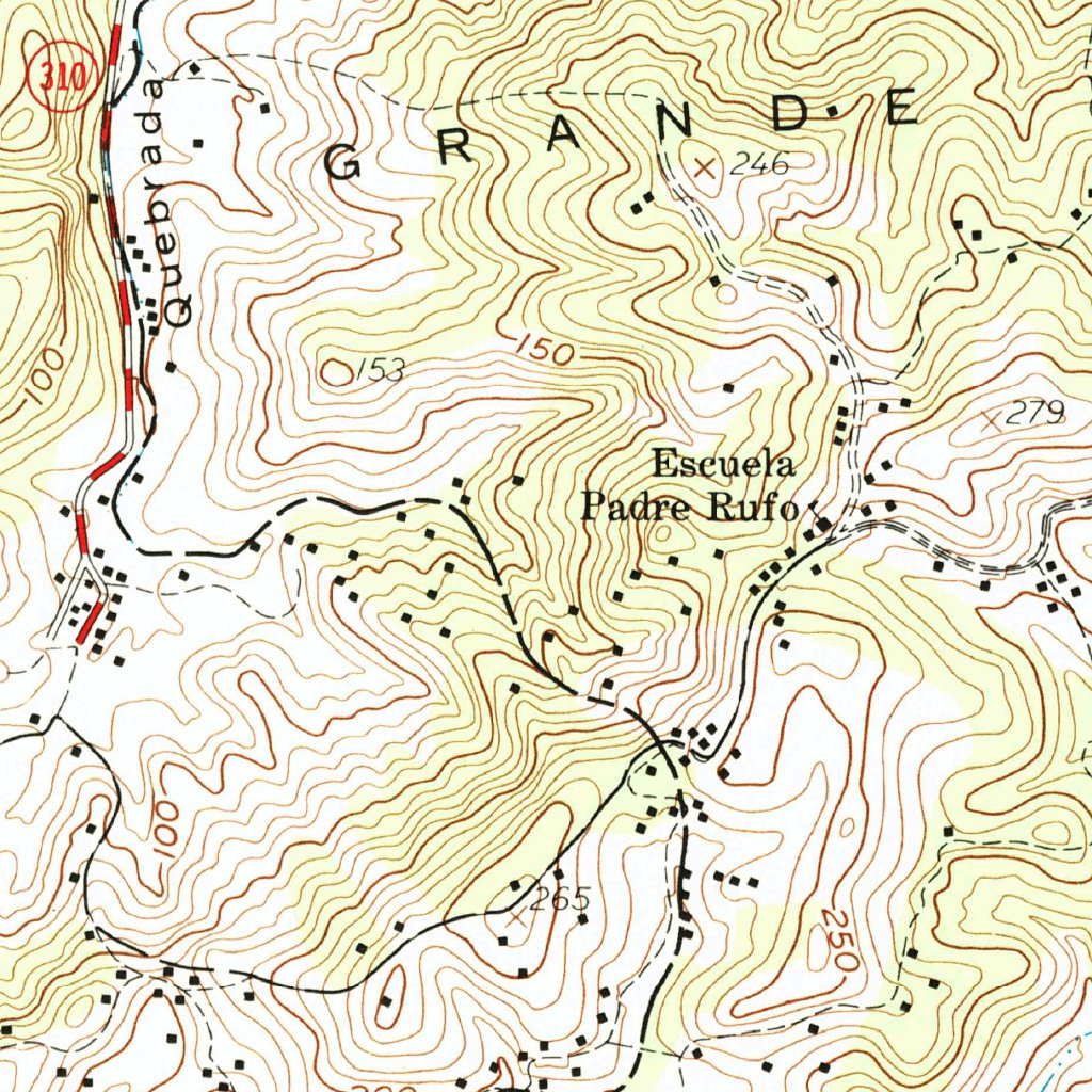 San German, PR (1966, 20000-Scale) Map by United States Geological ...