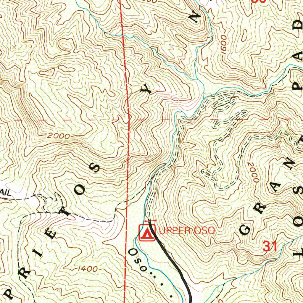 San Marcos Pass, CA (1995, 24000-Scale) Map by United States Geological ...