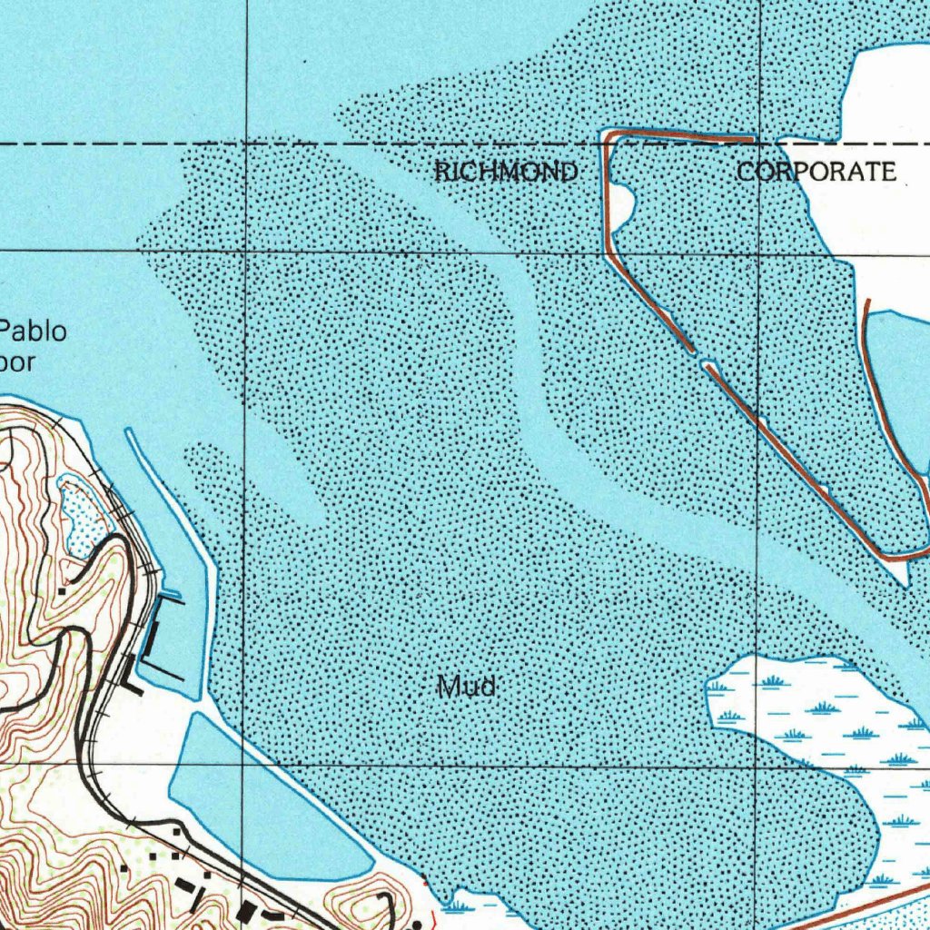 San Quentin, CA (1995, 24000-Scale) Map by United States Geological ...