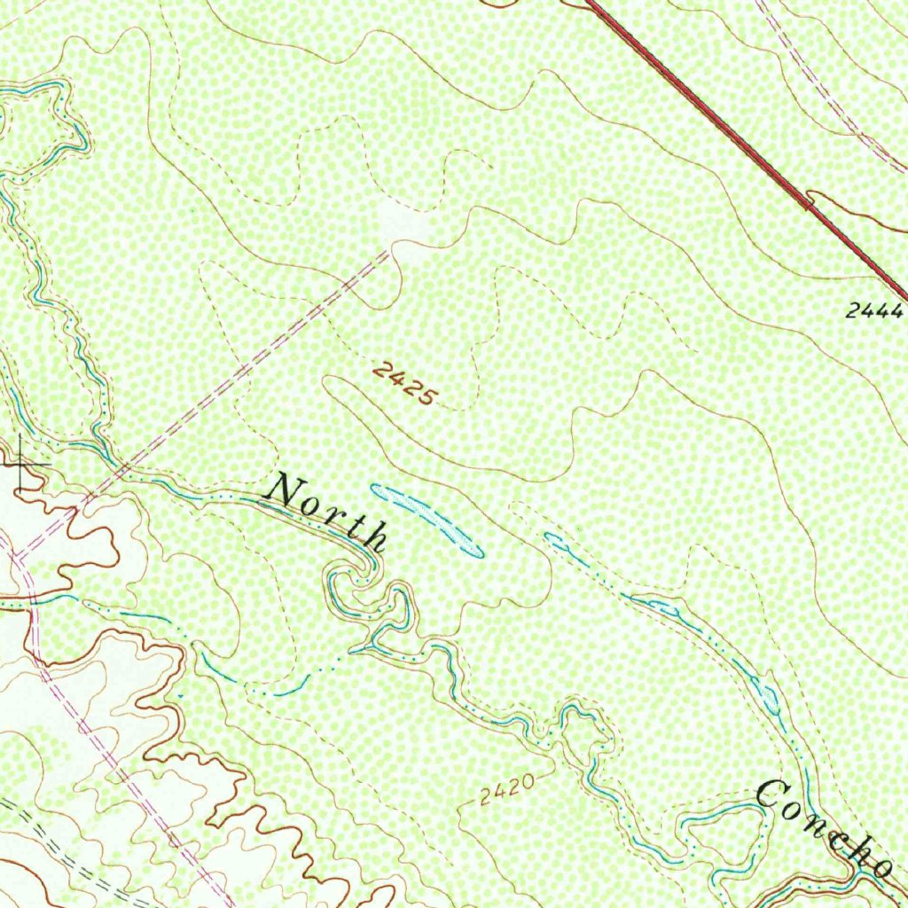 Sand Bluff Draw, TX (1963, 24000-Scale) Map by United States Geological ...
