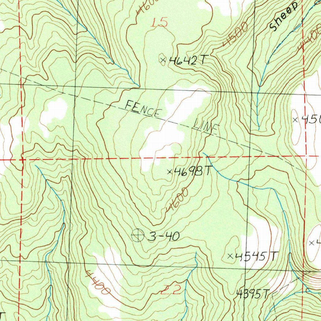 Sand Hollow, OR (1983, 24000-Scale) Map by United States Geological ...