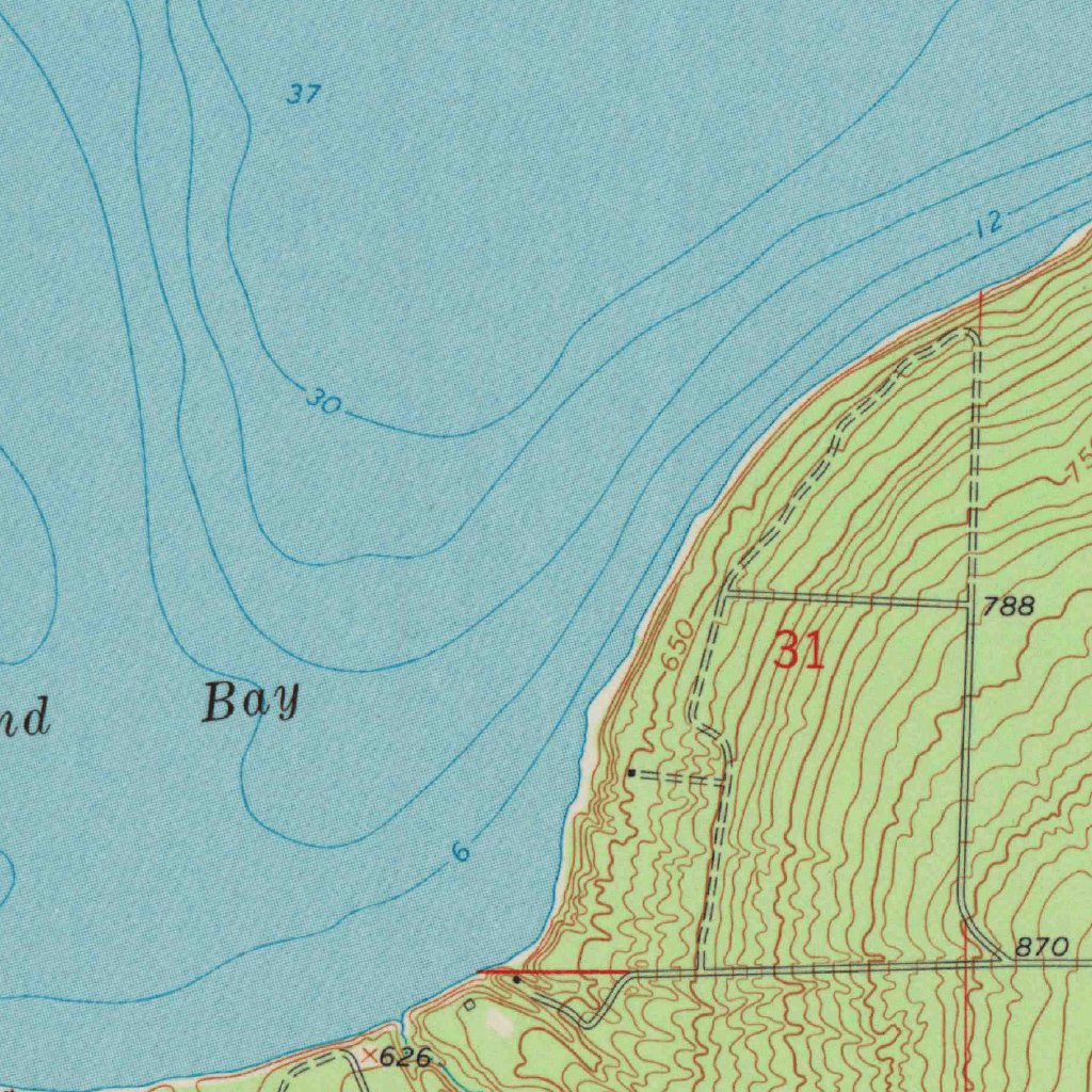 Sand Island, WI (1964, 24000-Scale) Map by United States Geological ...