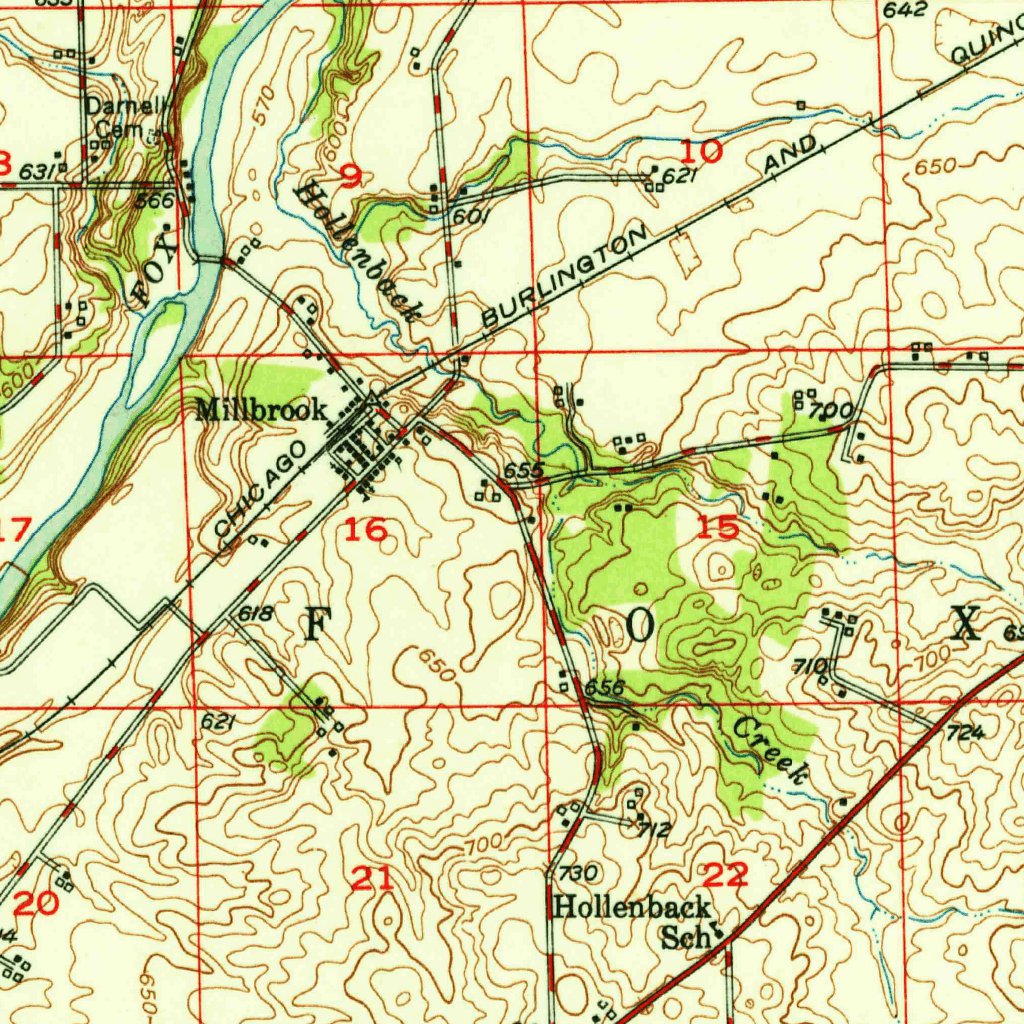 Sandwich, IL (1950, 62500-Scale) Map by United States Geological Survey ...