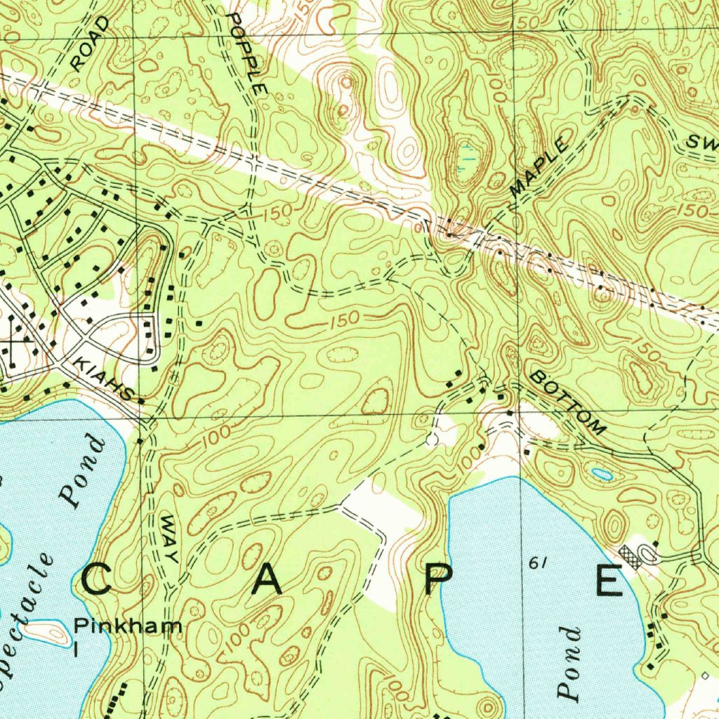 Sandwich, MA (1972, 25000-Scale) Map by United States Geological Survey ...