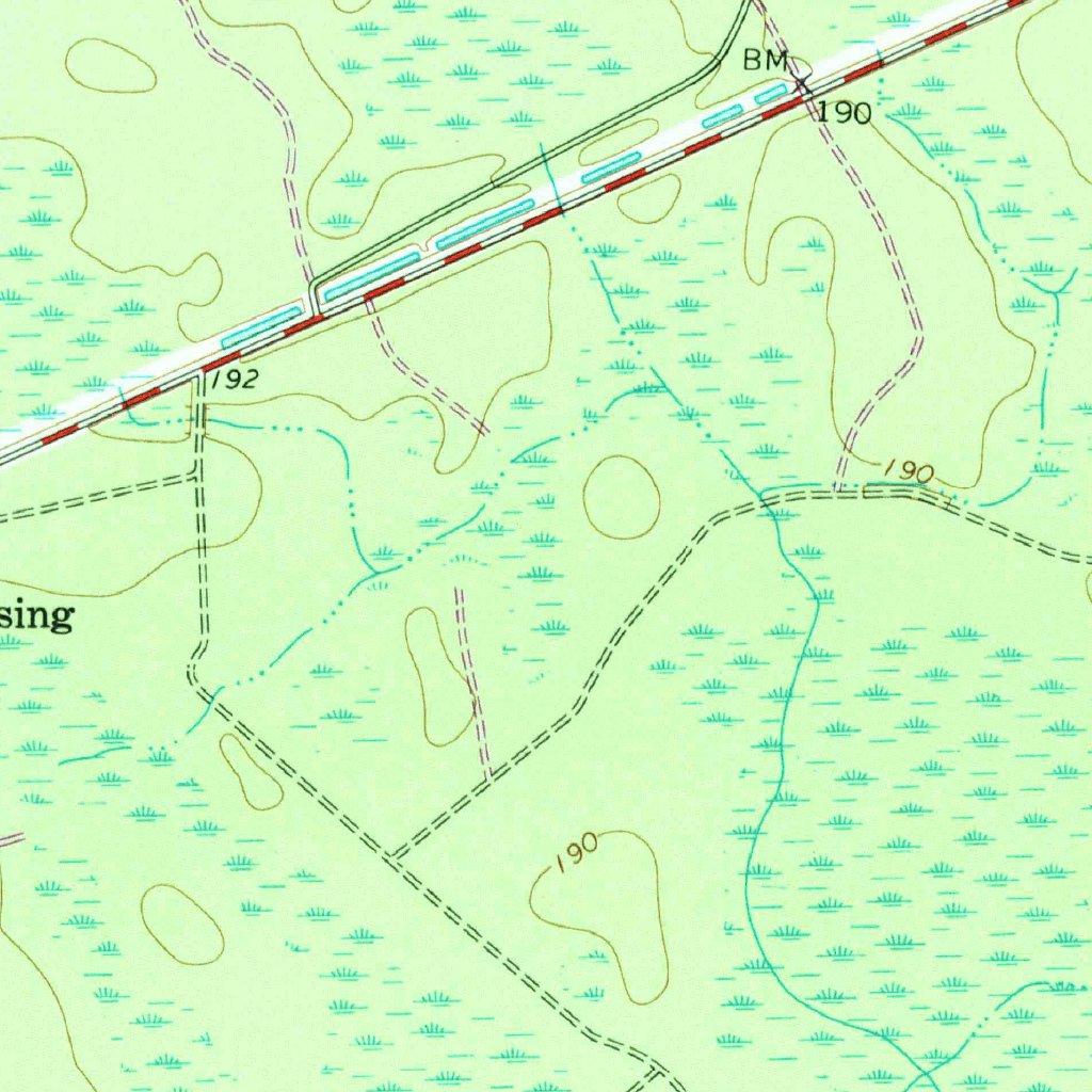 Sandy Bottom, GA (1972, 24000-Scale) Map by United States Geological ...