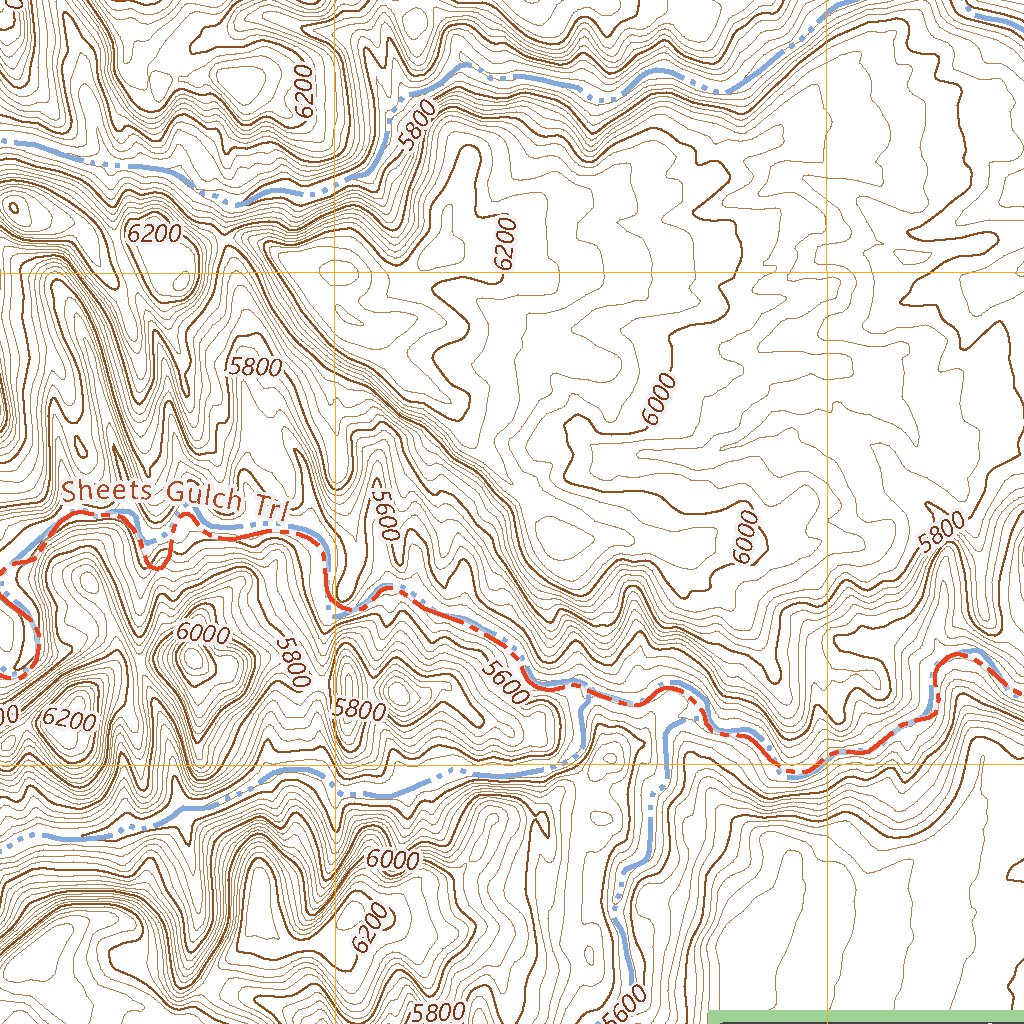 Sandy Creek Benches, UT (2023, 24000-Scale) Map by United States ...