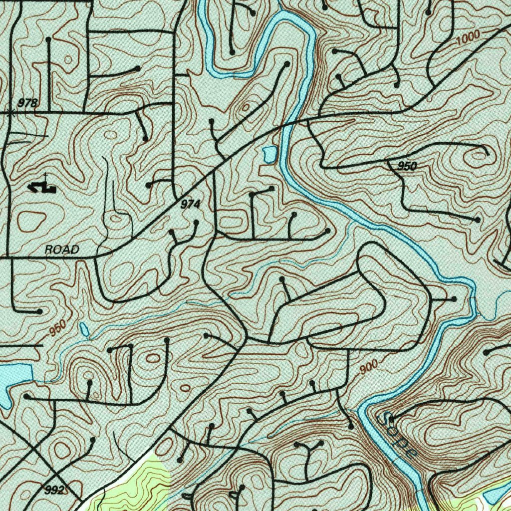 Sandy Springs, GA (1993, 24000-Scale) Map by United States Geological ...