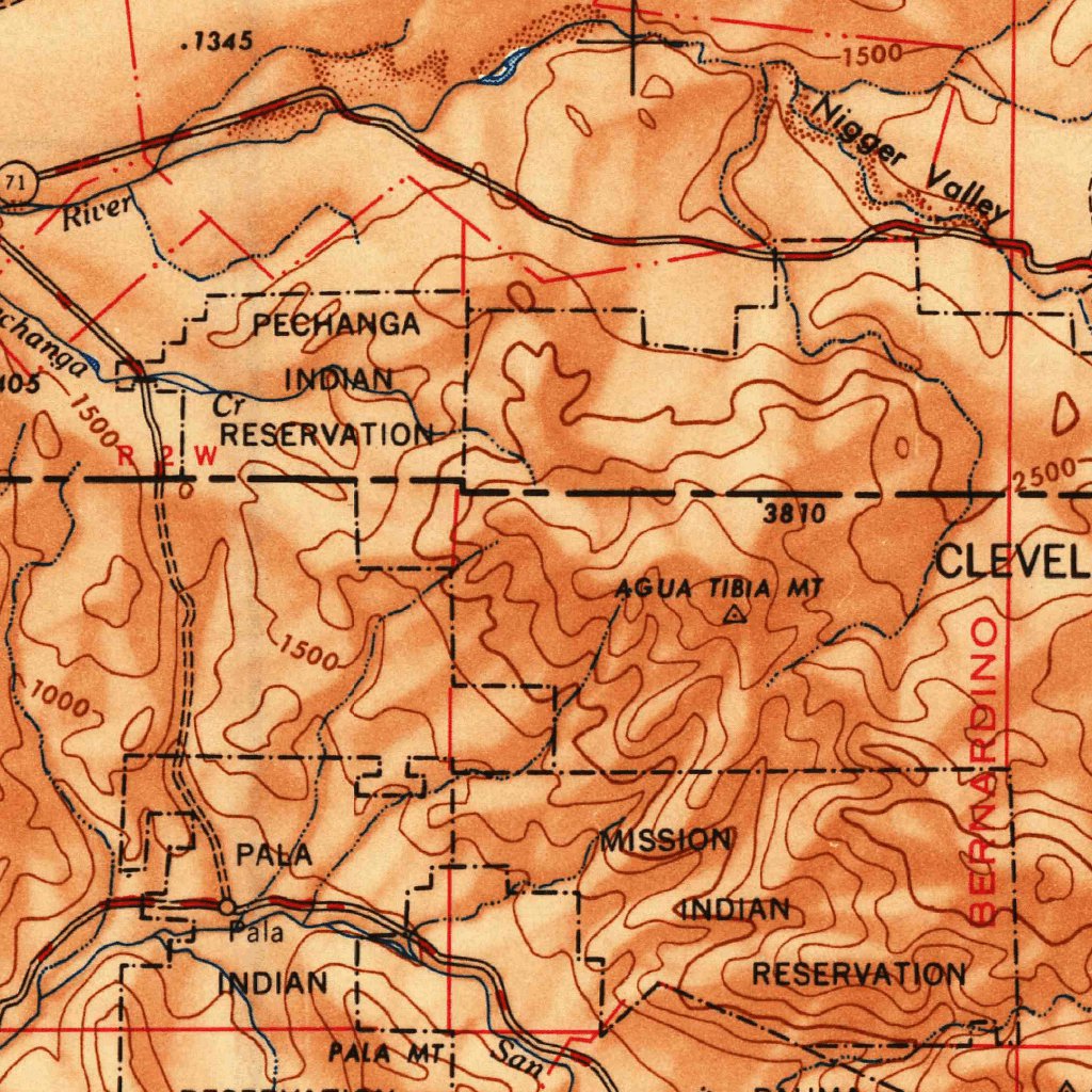 Santa Ana, CA (1956, 250000-Scale) Map by United States Geological ...