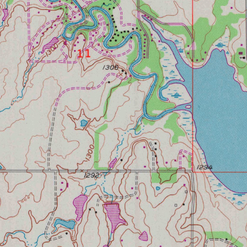 Santa Fe Lake, KS (1955, 24000-Scale) Map by United States Geological ...