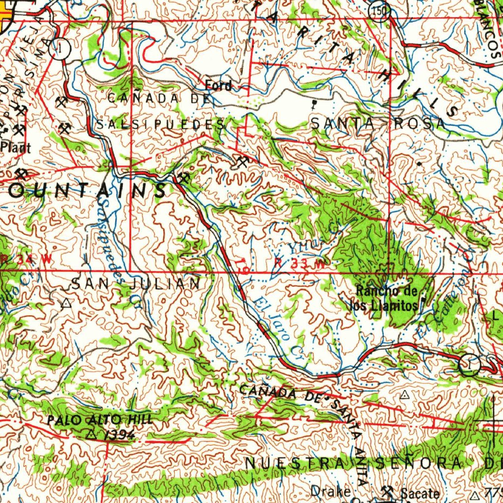Santa Maria, CA (1962, 250000-Scale) Map by United States Geological ...