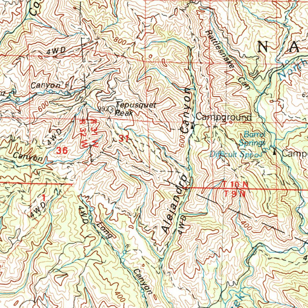 Santa Maria, CA (1982, 100000-Scale) Map by United States Geological ...