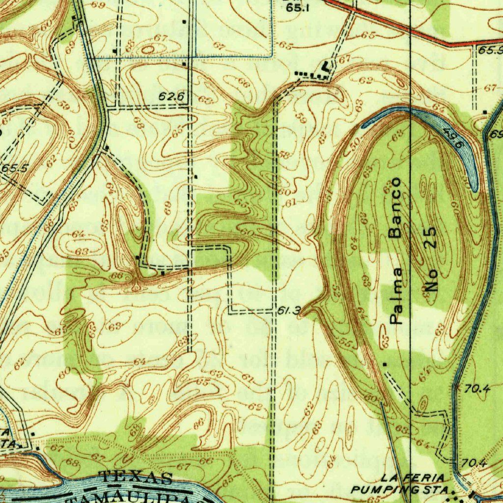 Santa Maria, TX (1936, 31680-Scale) Map by United States Geological ...