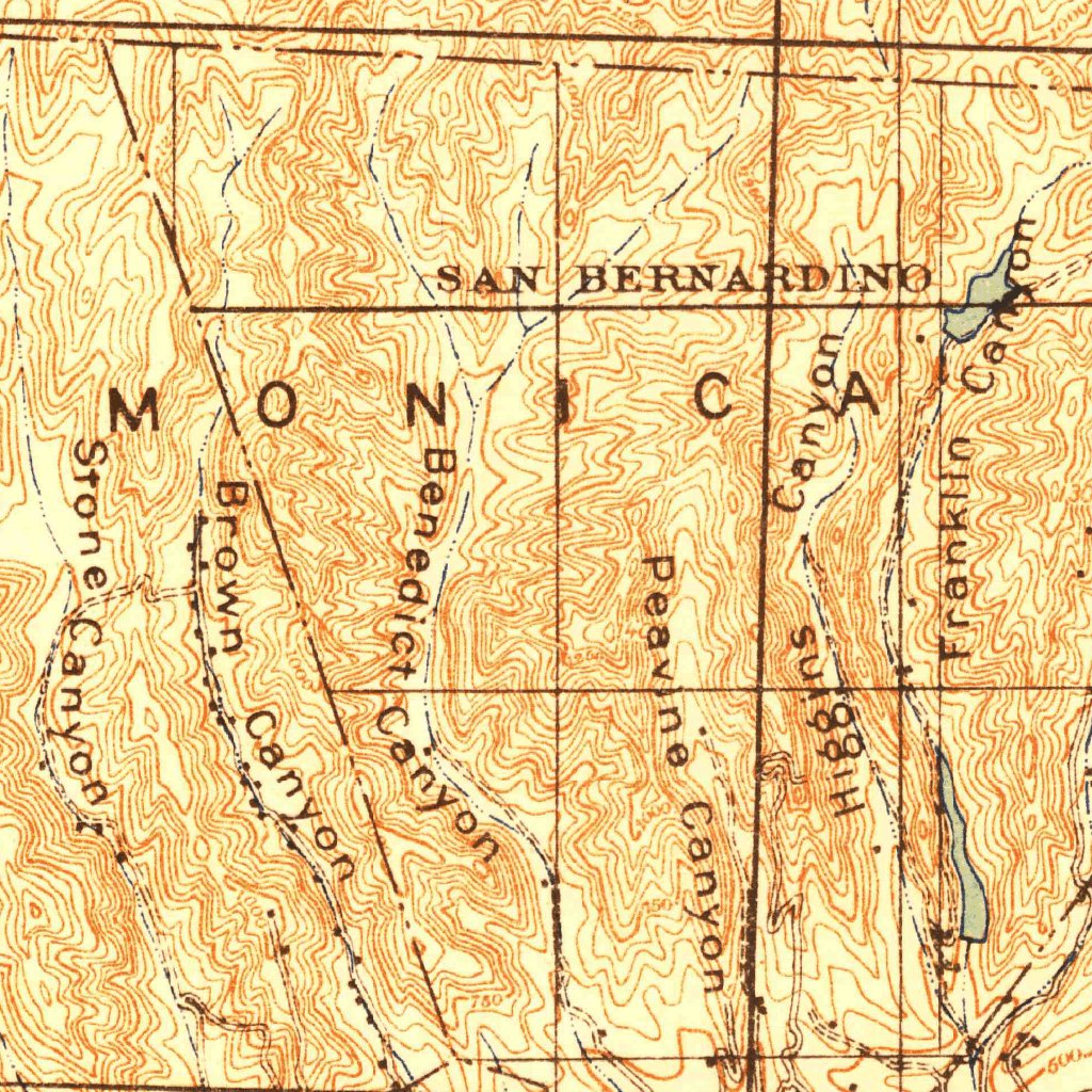 Santa Monica, CA (1921, 62500-Scale) Map by United States Geological ...