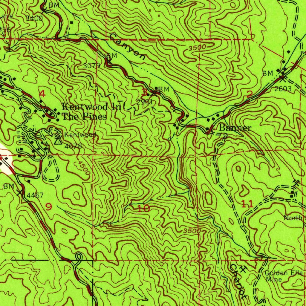 Santa Ysabel, CA (1939, 62500-Scale) Map by United States Geological ...