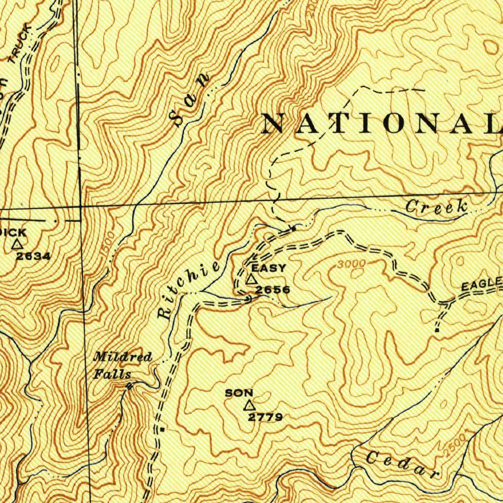 Santa Ysabel, CA (1943, 62500-Scale) Map by United States Geological ...