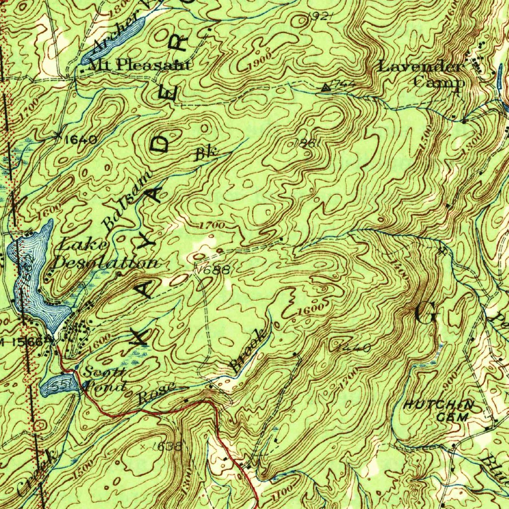 Saratoga, NY (1942, 62500-Scale) Map by United States Geological Survey ...