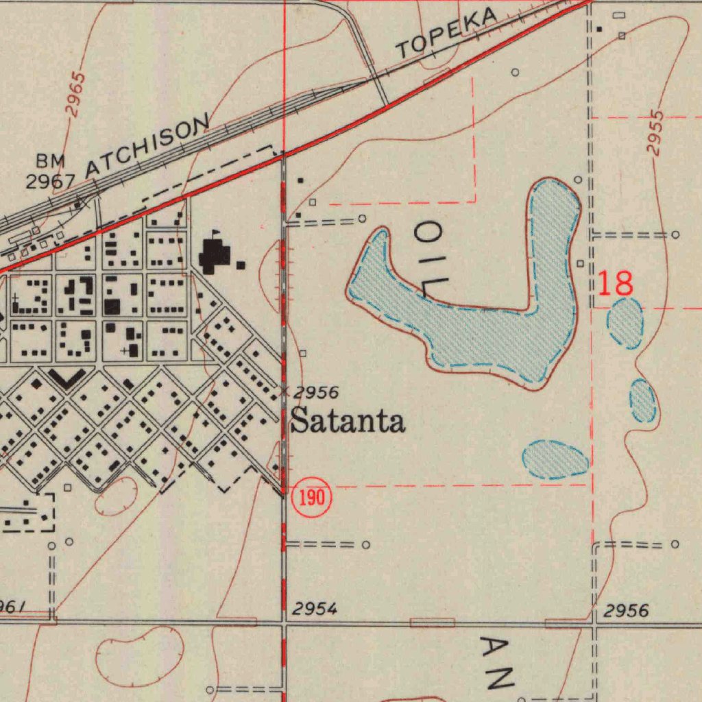 Satanta, KS (1968, 24000-Scale) Map by United States Geological Survey ...