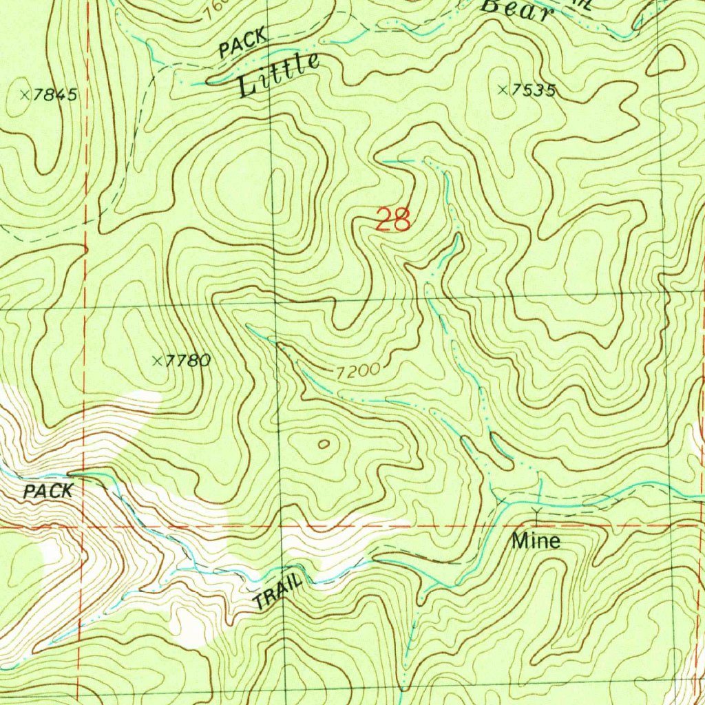 Sawmill Peak, NM (1981, 24000-Scale) Map by United States Geological ...