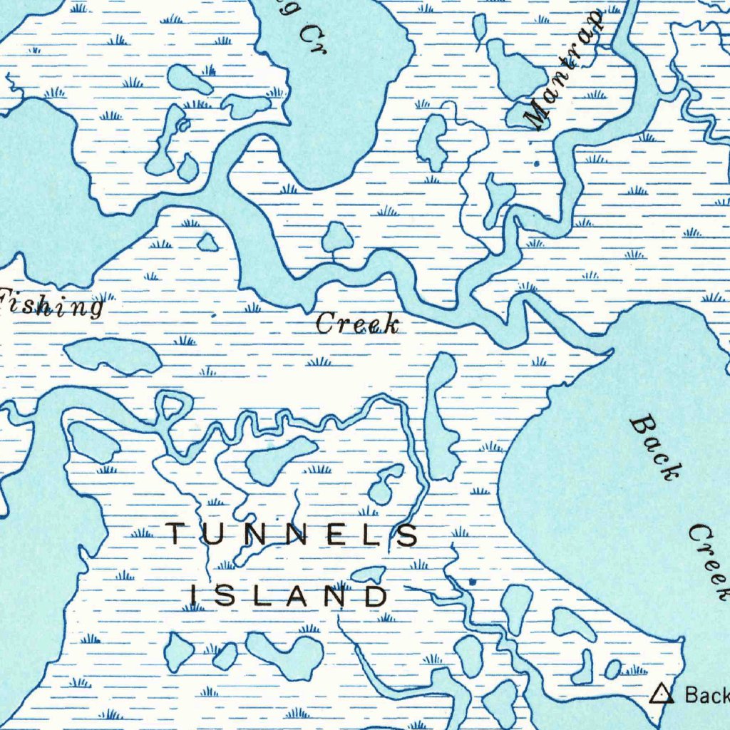 Saxis, VA-MD (1942, 24000-Scale) Map by United States Geological Survey ...