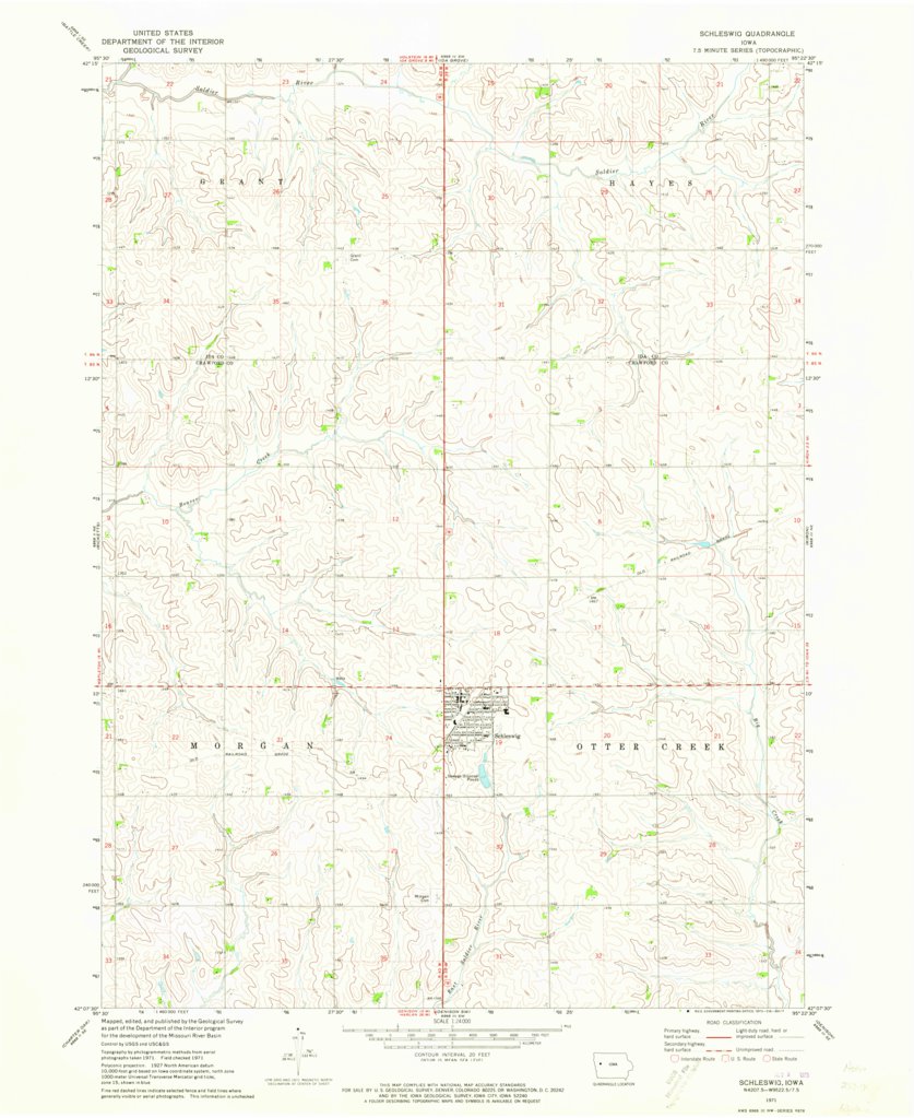 Schleswig, IA (1971, 24000-Scale) Map by United States Geological ...