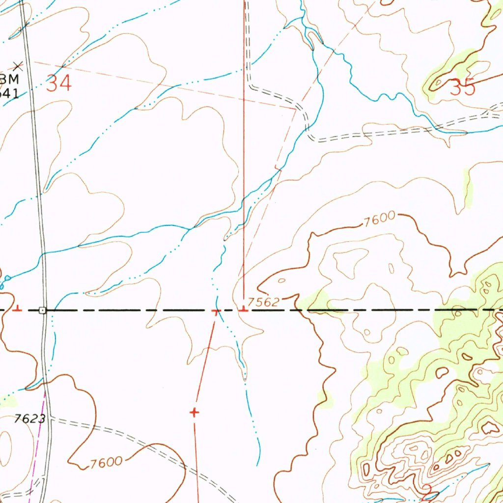 School Section Mountain, WY (1964, 24000-Scale) Map by United States ...