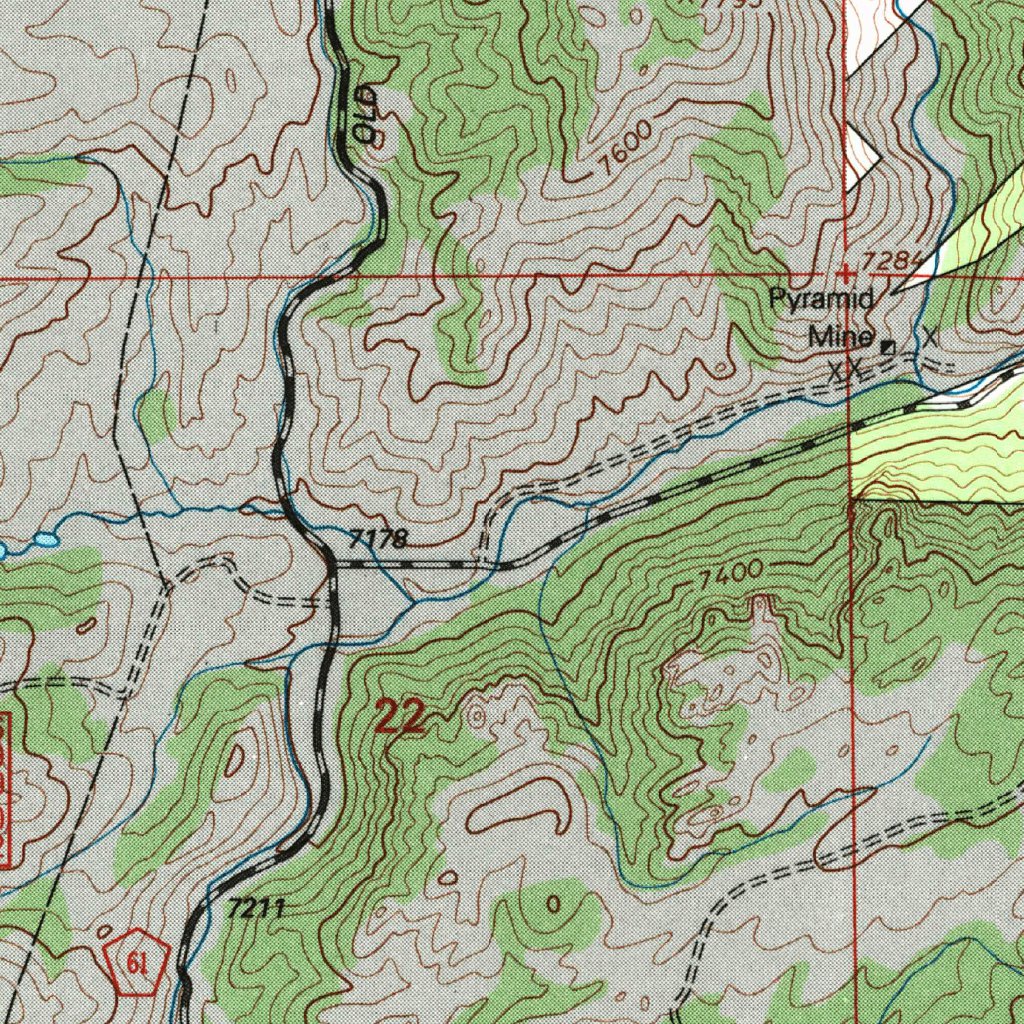 School Section Mountain, WY (1992, 24000-Scale) Map by United States ...