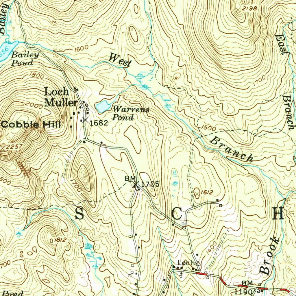 Schroon Lake, NY (1953, 62500-Scale) Map by United States Geological ...