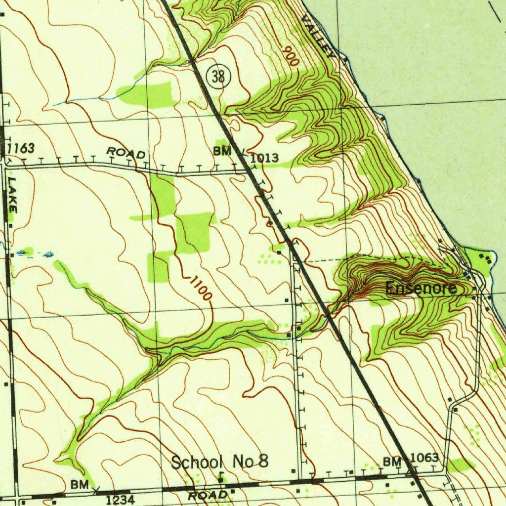 Scipio Center, NY (1943, 31680-Scale) Map by United States Geological ...