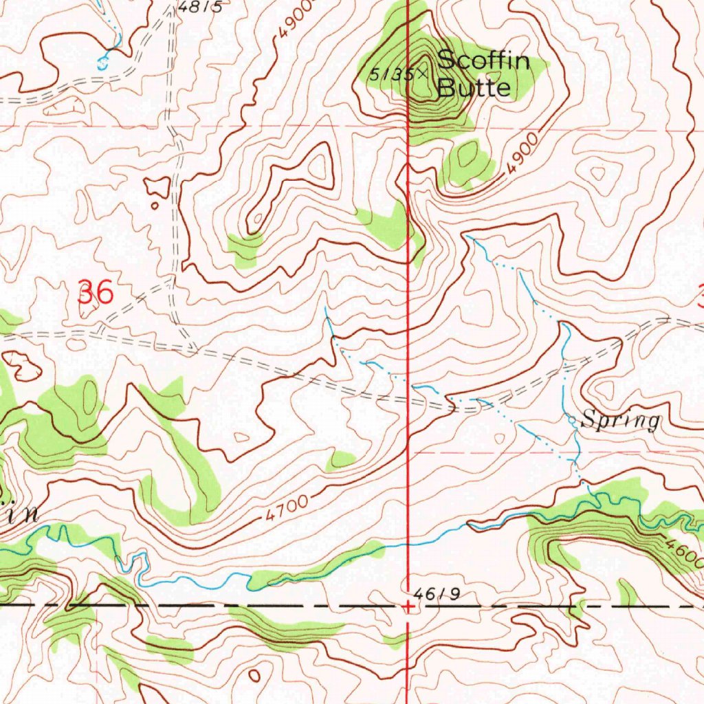 Scoffin Butte, MT (1968, 24000-Scale) Map by United States Geological ...