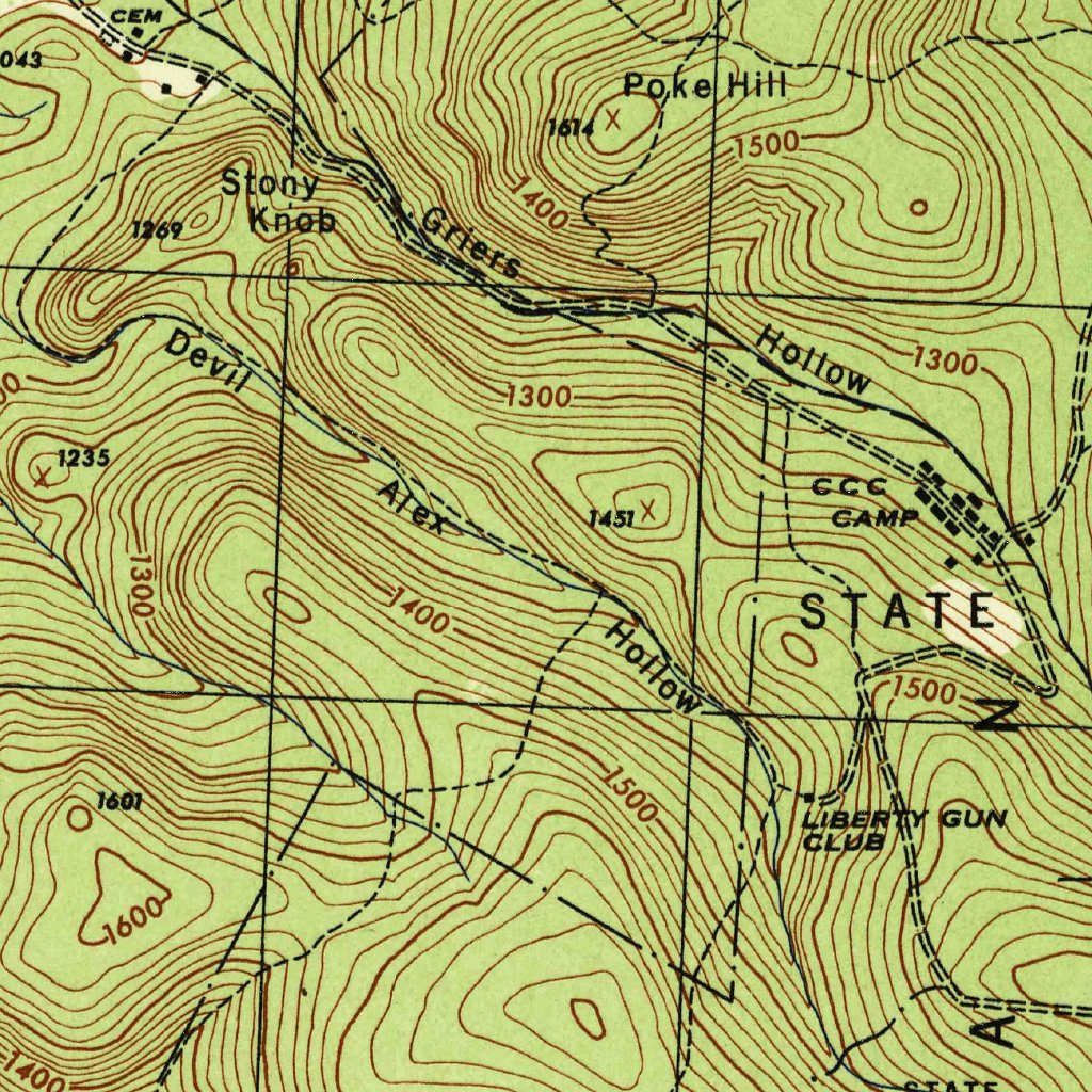 Scotland, PA (1944, 31680-Scale) Map by United States Geological Survey ...