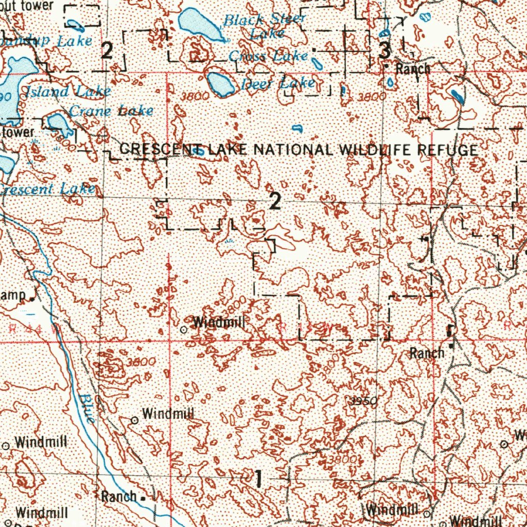 Scottsbluff, NE-CO (1954, 250000-Scale) Map by United States Geological ...