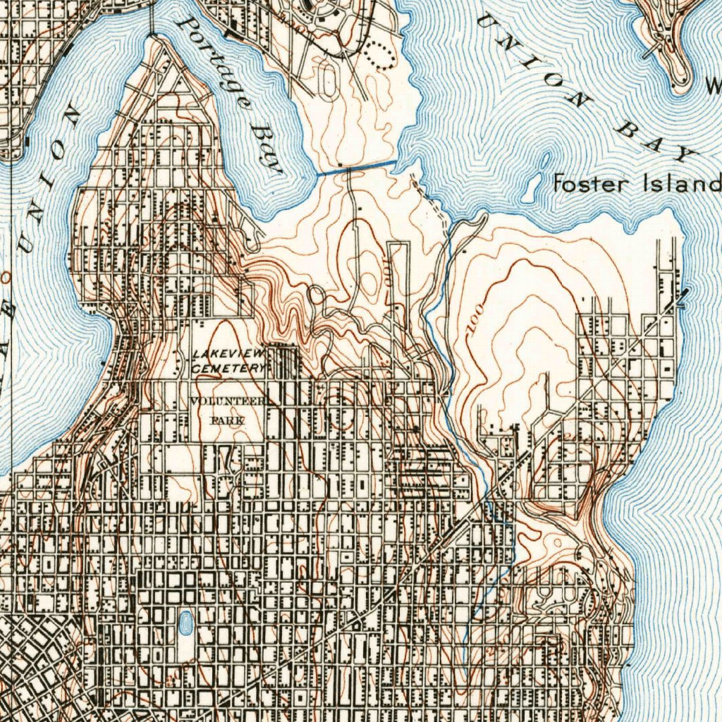 Seattle, WA (1908, 62500-Scale) Map by United States Geological Survey ...