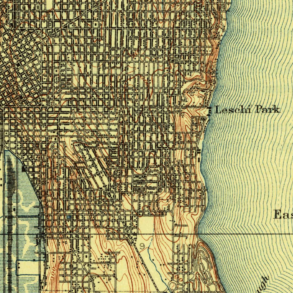 Seattle, WA (1909, 62500-Scale) Map by United States Geological Survey ...