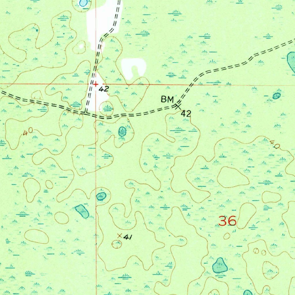 Secotan, FL (1952, 24000-Scale) Map by United States Geological Survey ...