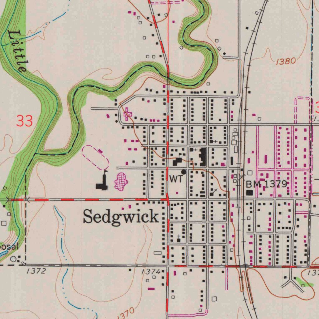 Sedgwick, KS (1959, 24000-Scale) Map by United States Geological Survey ...